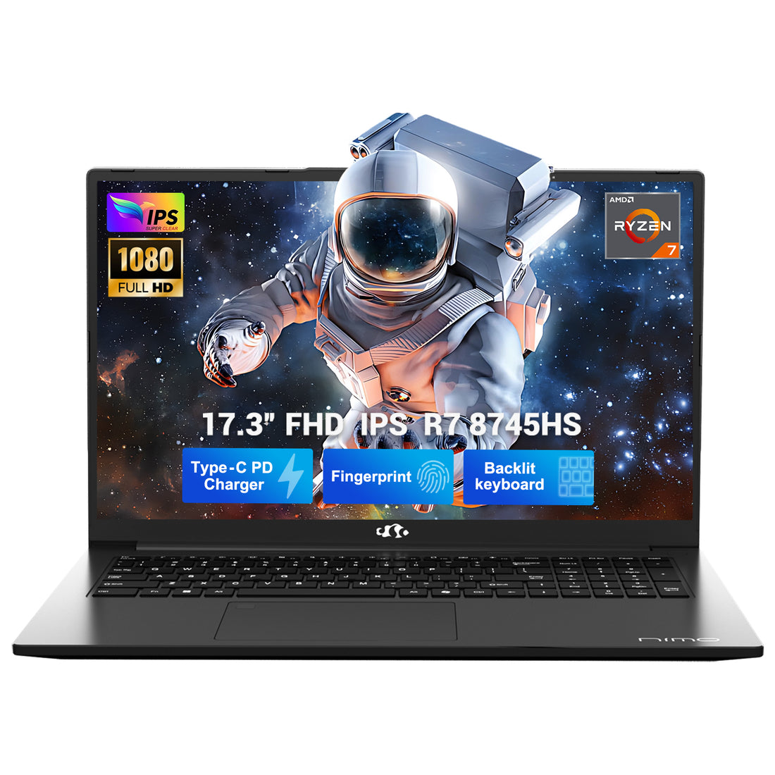 Nimo 17.3" N177 Ryzen 7 8745HS FHD Laptop | Nimo PC